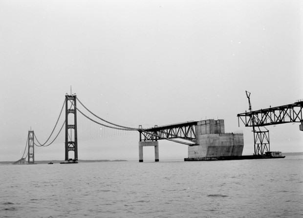 [VIDEO] Watch Vintage Film of 1950s Construction of Michigan’s Mackinac ...