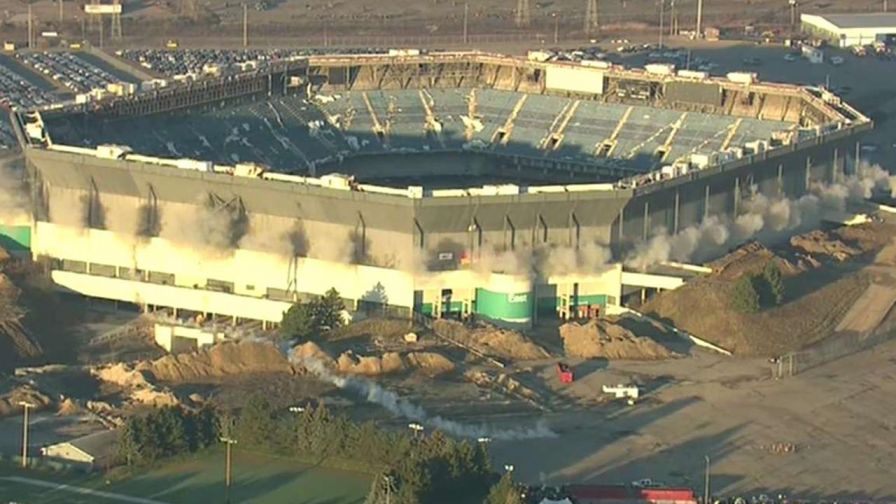 Former Detroit Lions Stadium Implosion Fails to Bring Down Structure ...